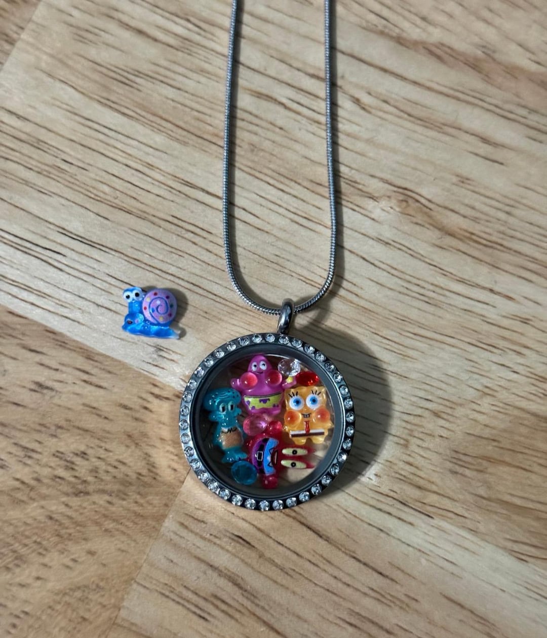 Floating Charm Locket Necklace - Etsy