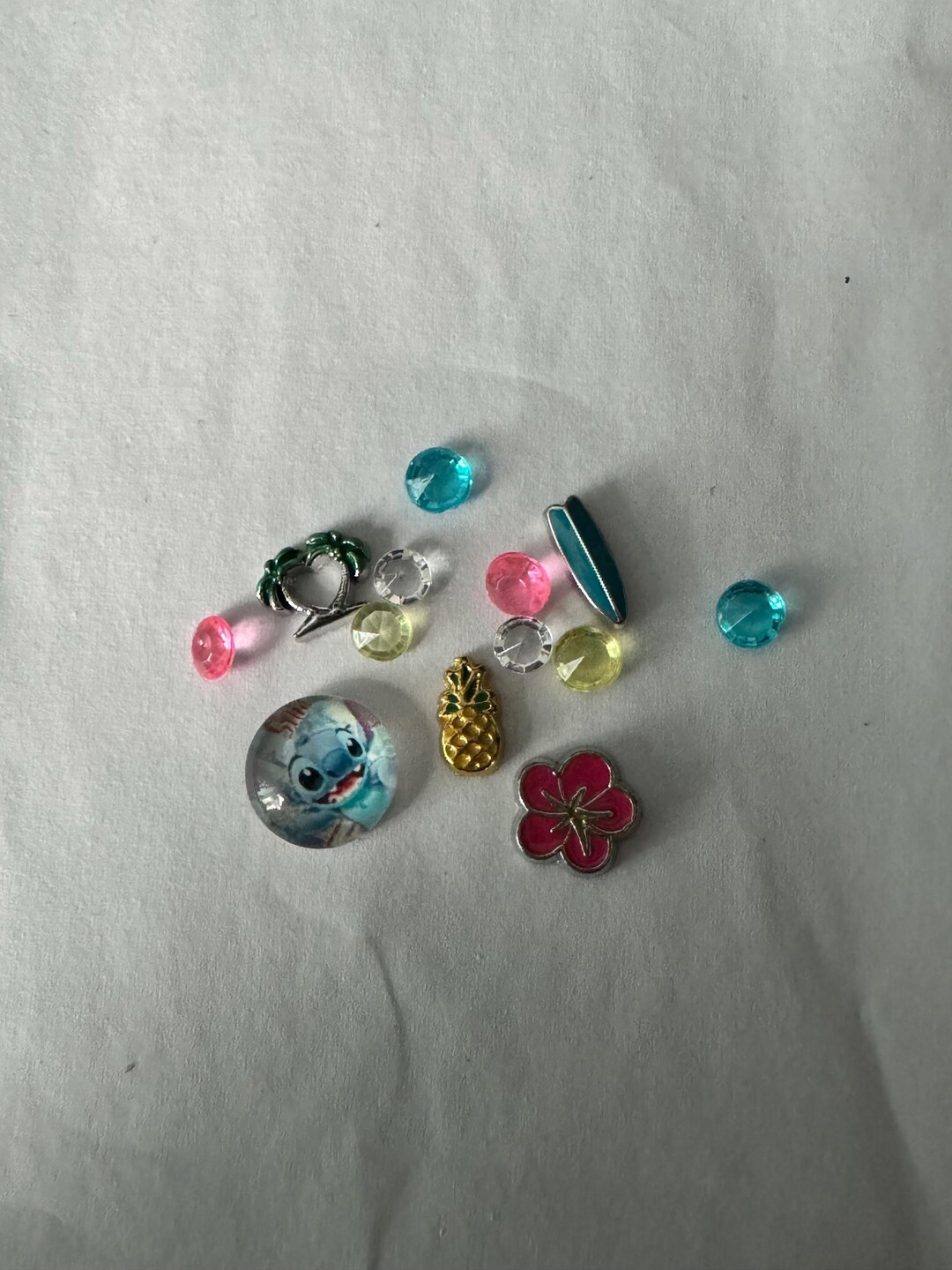 Stitch Inspired Floating Charm Set - Etsy