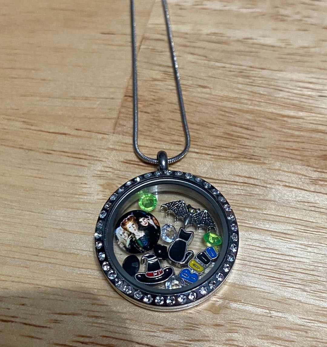 Hocus Pocus Halloween Inspired Floating Charm Locket Necklace - Etsy