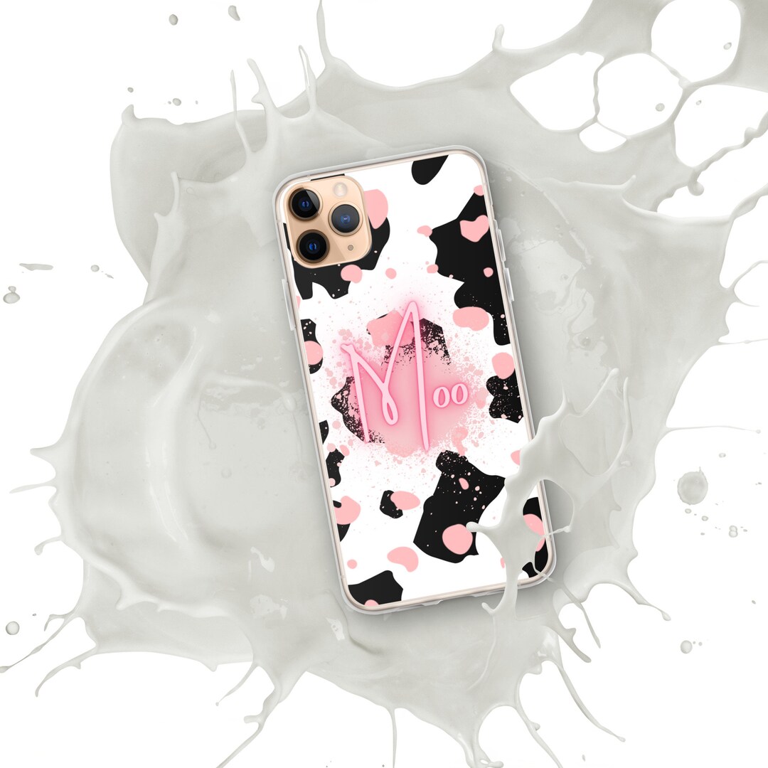 Cow Print 'moo' iPhone Case - Etsy