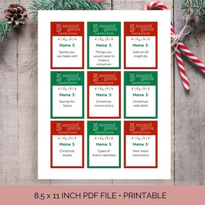 Christmas Game, Christmas 5 Second Game, Christmas Party Game, Fun ...