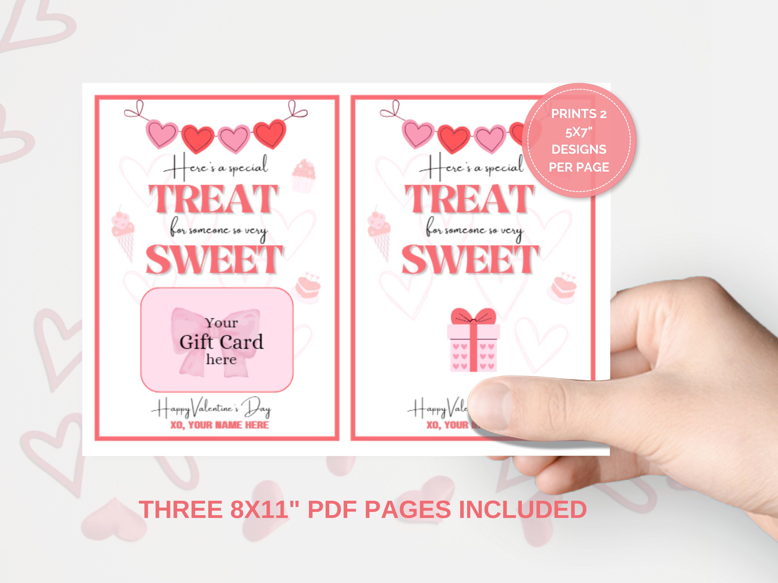 Printable Valentine's Day Gift Card Holders, Teacher, Nurse (digital ...
