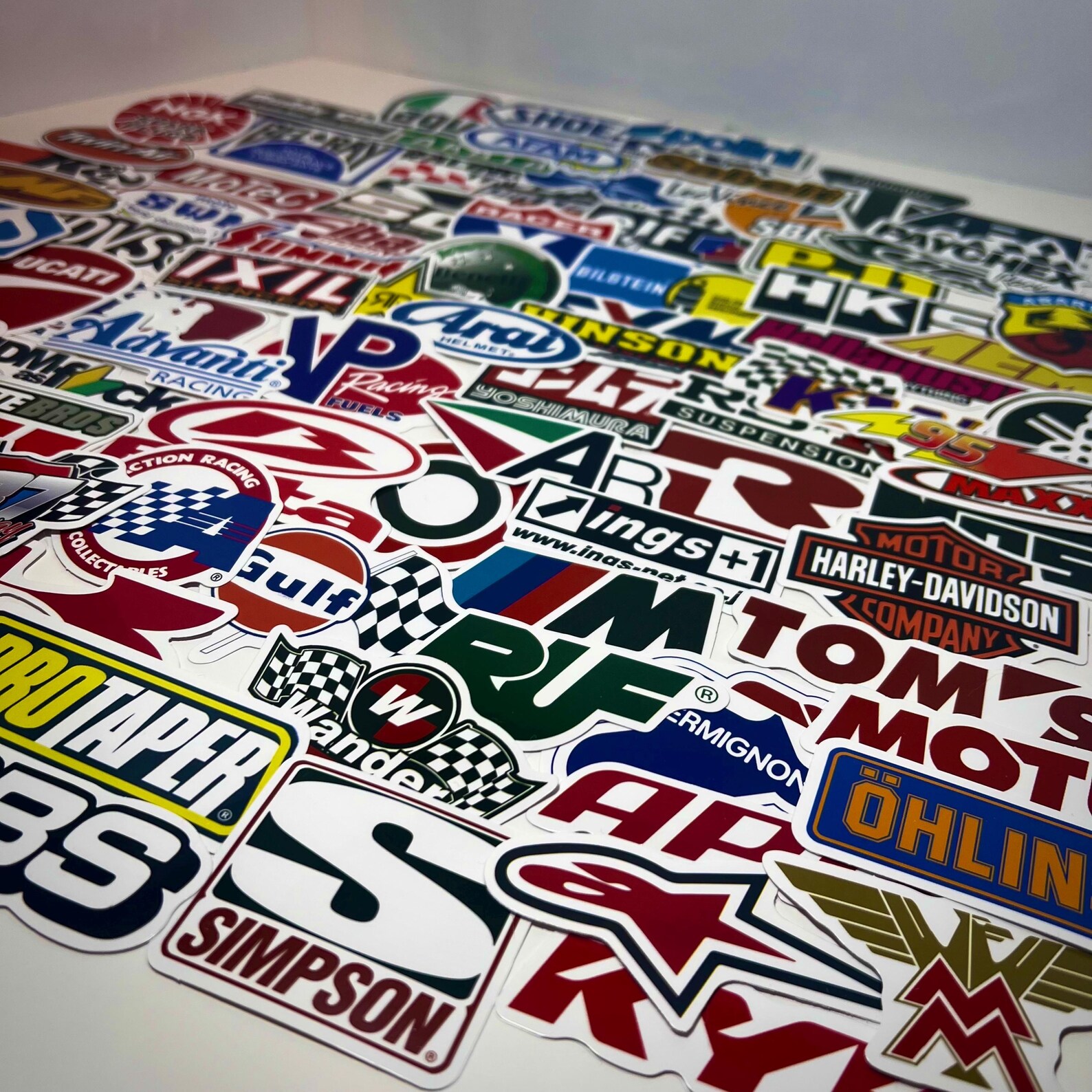 100+ Random Auto Moto Sticker Pack | Assorted Car Motorsport Brand Logo ...