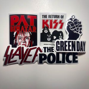 100+ Random Rock Band Sticker Pack | Assorted Music Themed Stickers 60s ...