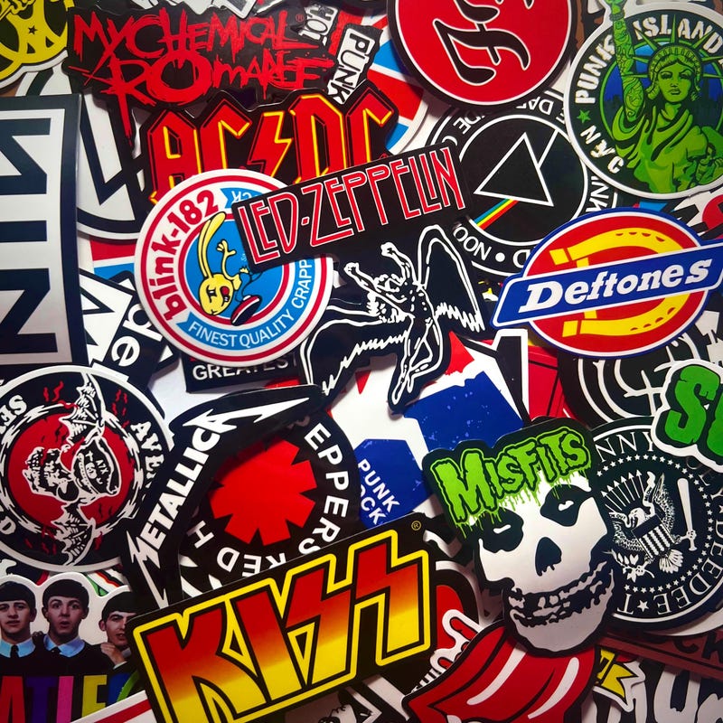 Rock Band Stickers - Etsy