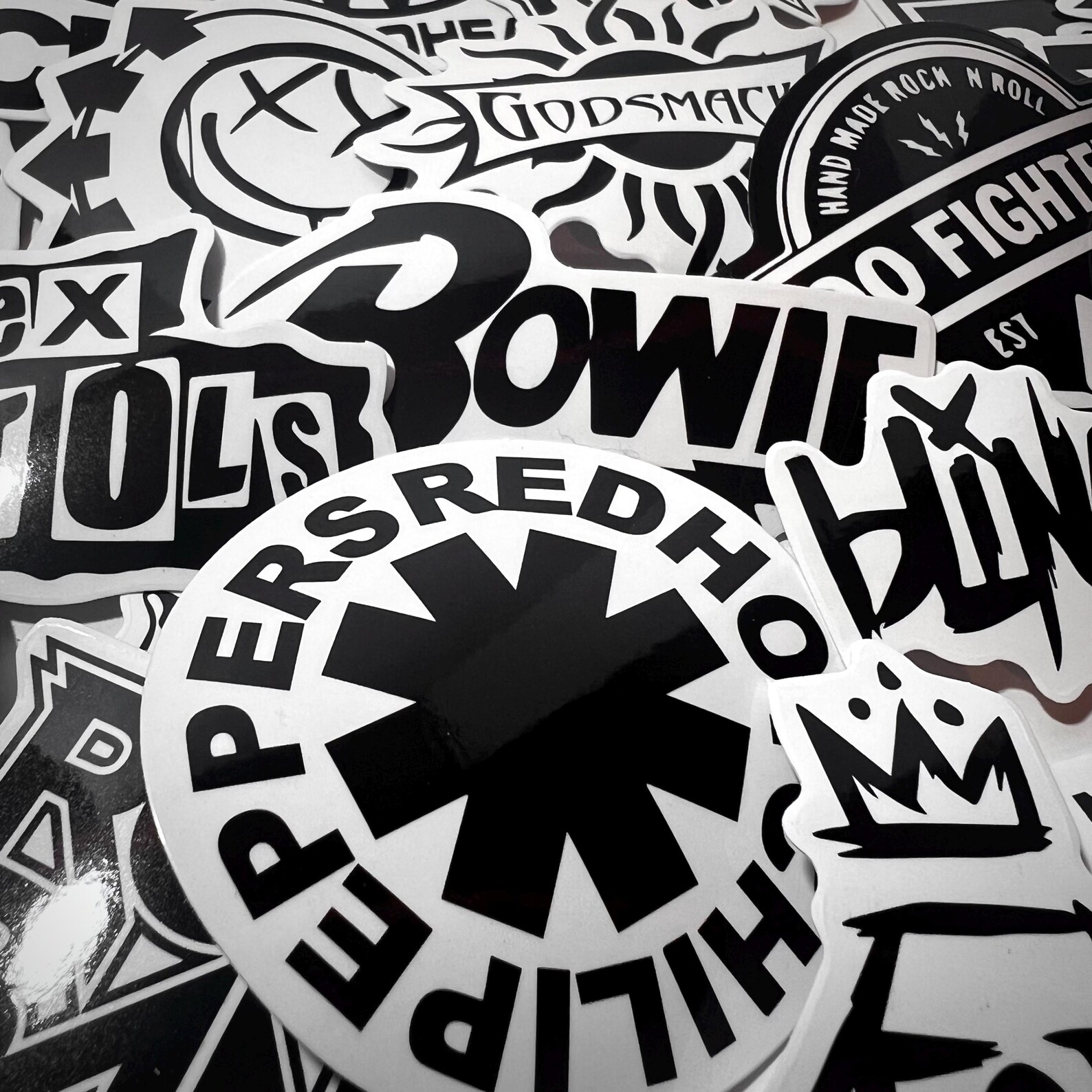 100+ Random Band Sticker Pack | Assorted Music Themed Stickers 60s 70s ...