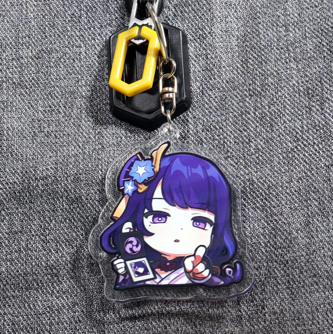 Genshin Impact Keychain. Genshin Cute Character Chibi Acrylic Keychain ...