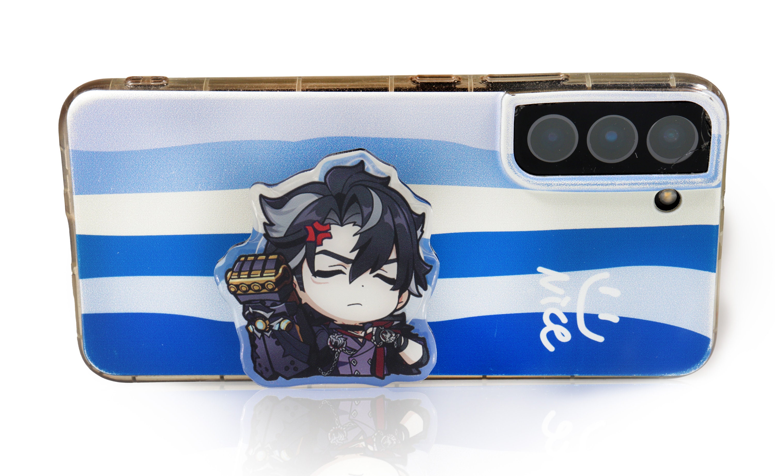 Genshin Impact Phone Holder. Genshin Phone Grip Cute Character Chibi ...