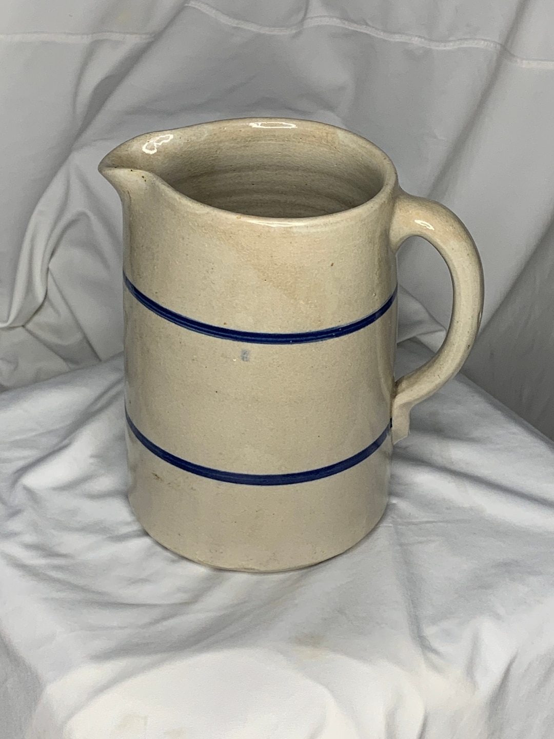 Antique Stoneware Pitcher - Etsy