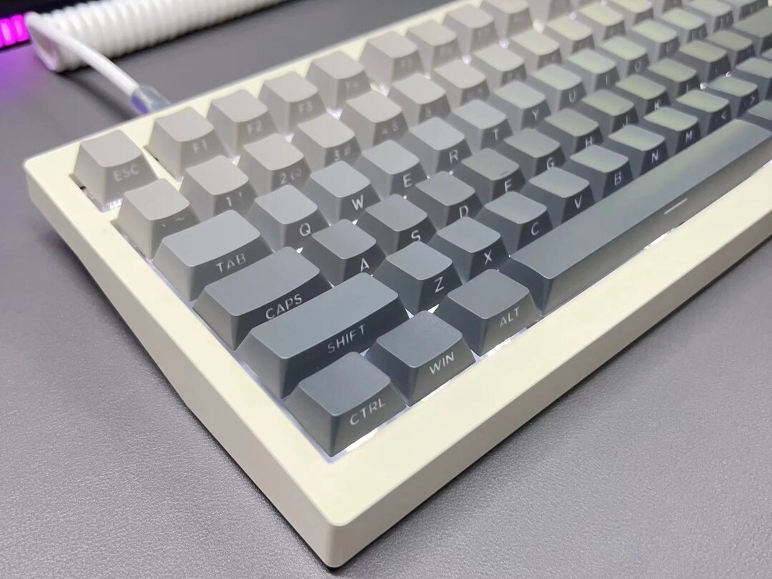 Translucent Gradient Keycap Set, Side Engraved Keycap Set, 132 Keys OEM ...