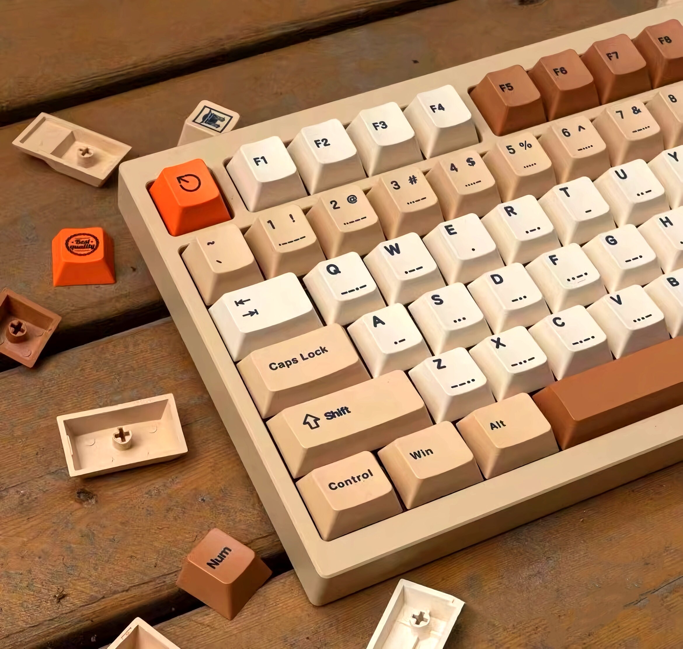 Vintage Stamps Keycap Set, 143 Pcs Keycap Set, Cherry Profile PBT ...