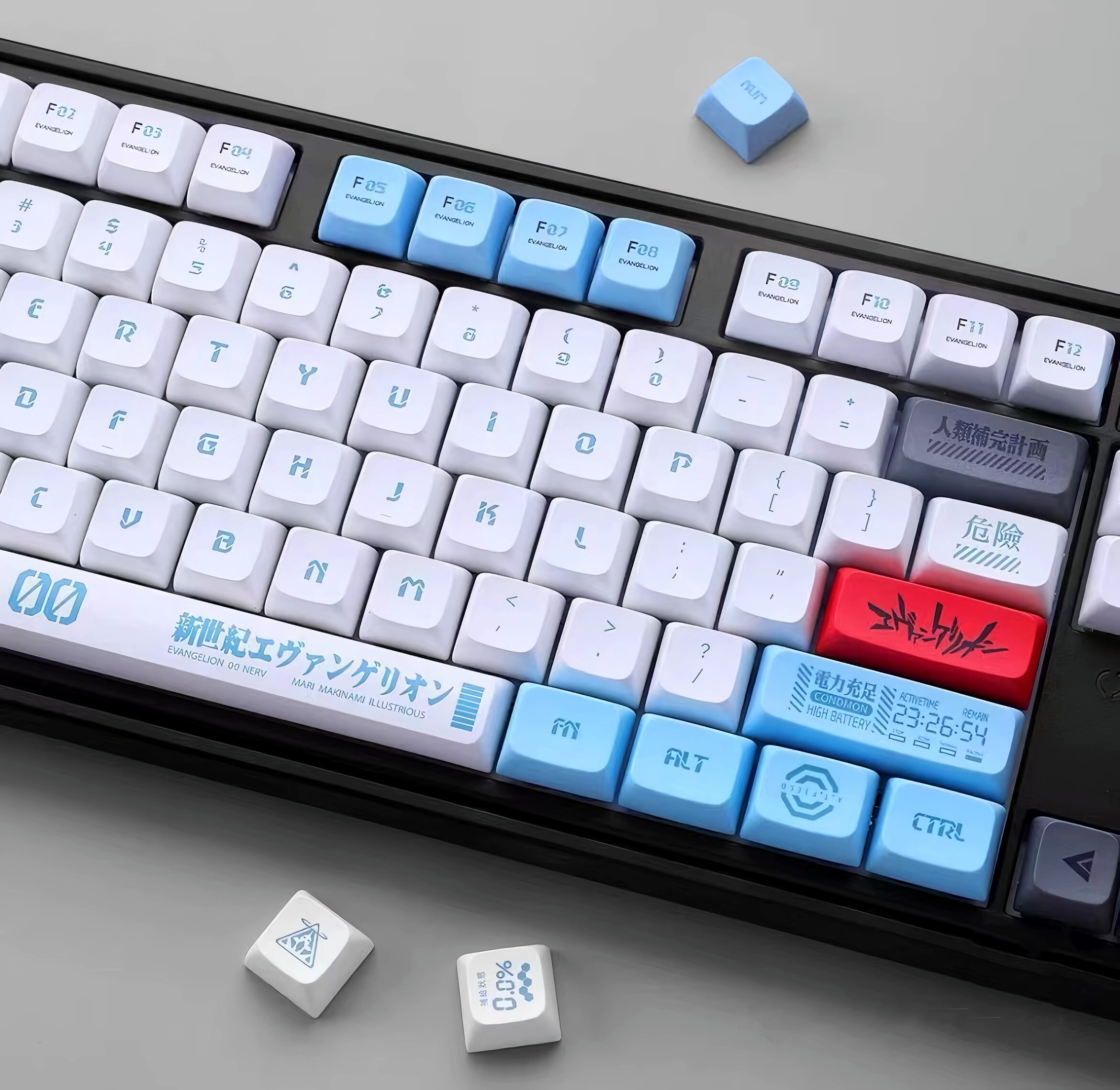 EVA Unit00 Keycap Set, 134 Pcs Keycap Set, Xda Profile PBT Thermal ...