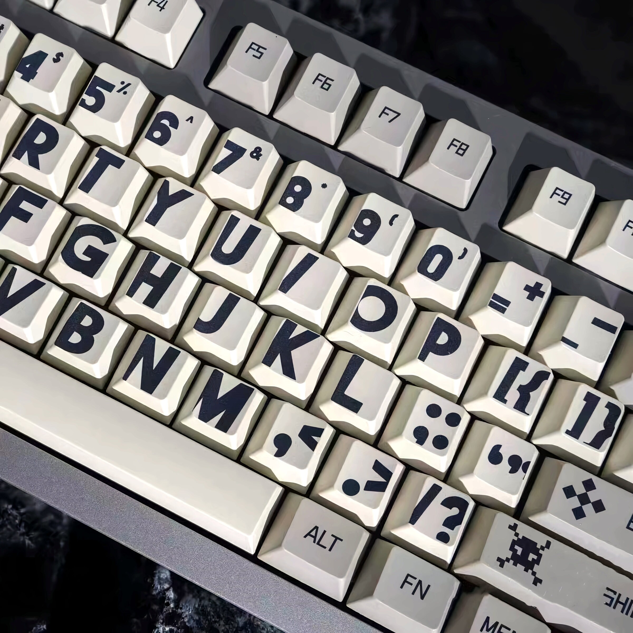 Vintage Keycap Set, Large Letter Keycaps Set, 142 Pcs Keycaps Set ...