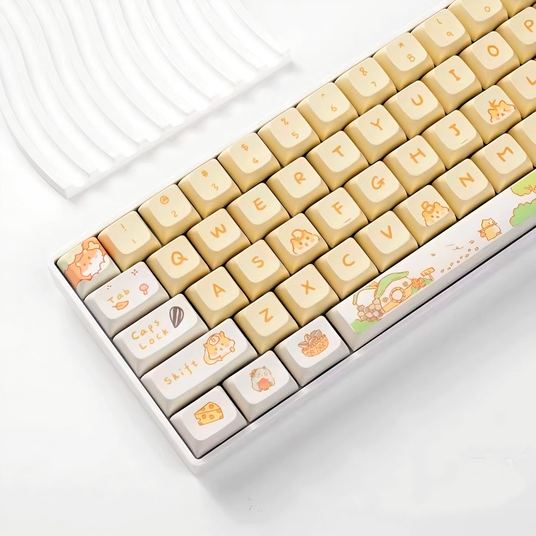 Mouse Keycap Set, Yellow Squirrel Keycaps Set, 141 Pcs XDA Profile ...