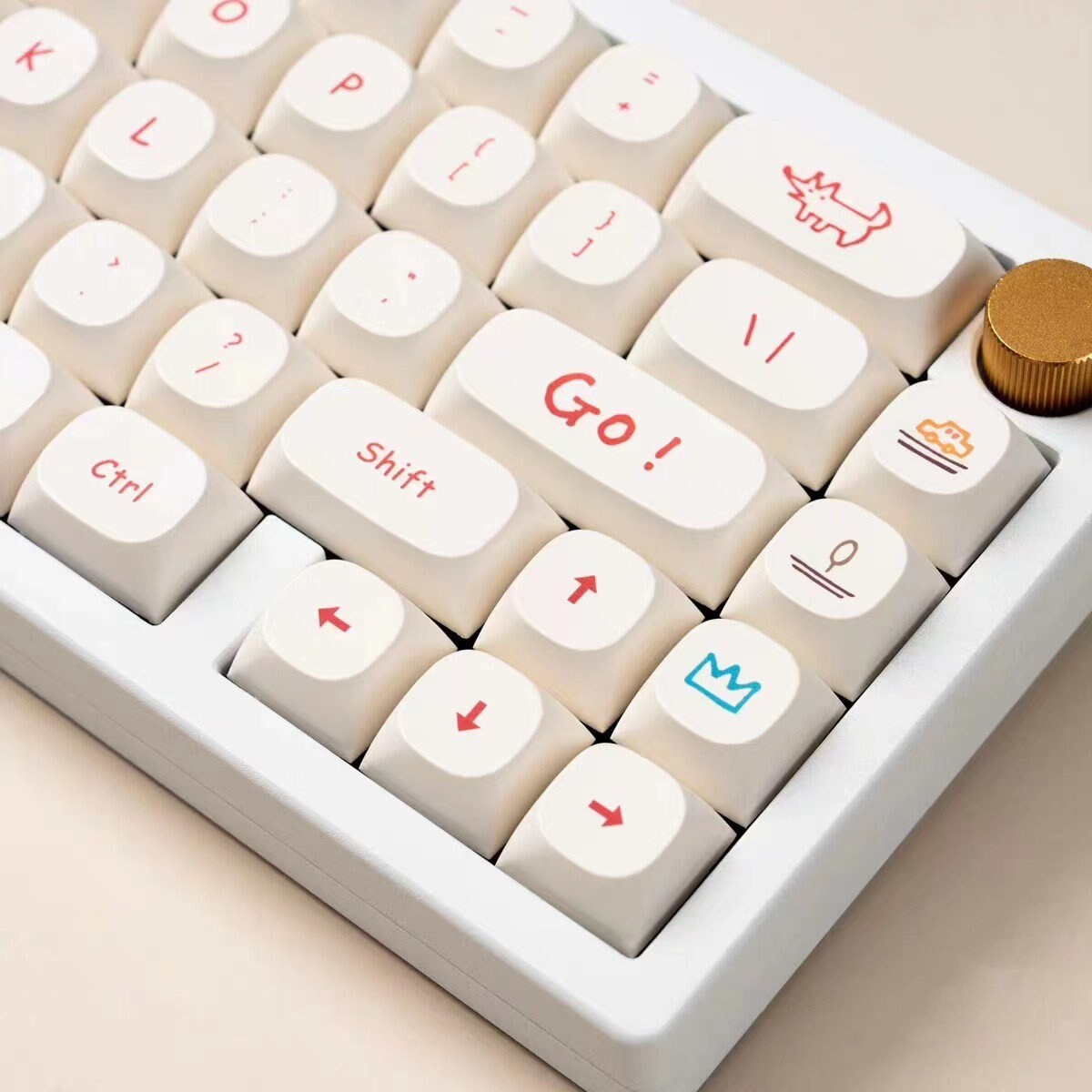 Cute Doodle Keycap Set, 126 Keys Doodle Keycaps Set, PBT Thermal ...