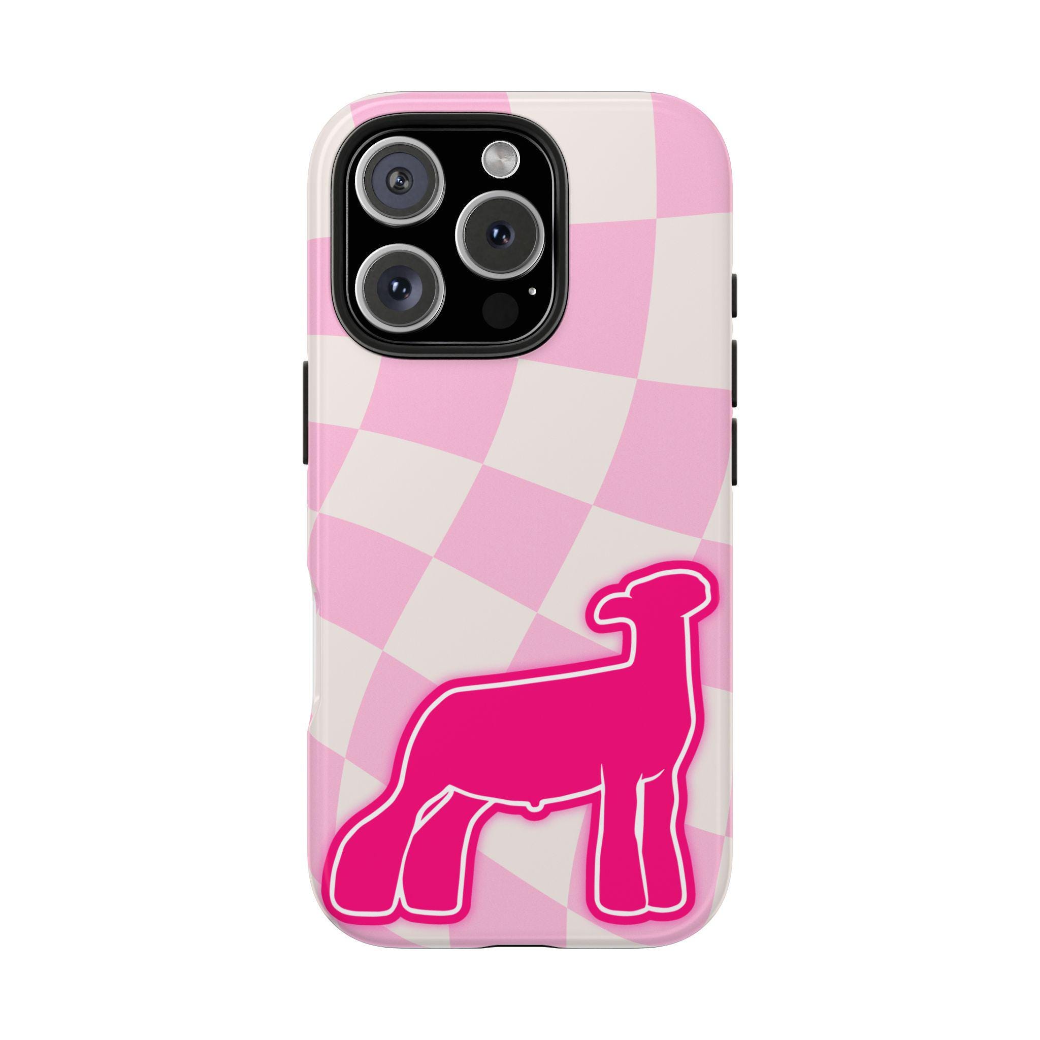 Groovy Pink Show Lamb Phone Case / Livestock Phone Case / Showing Phone ...