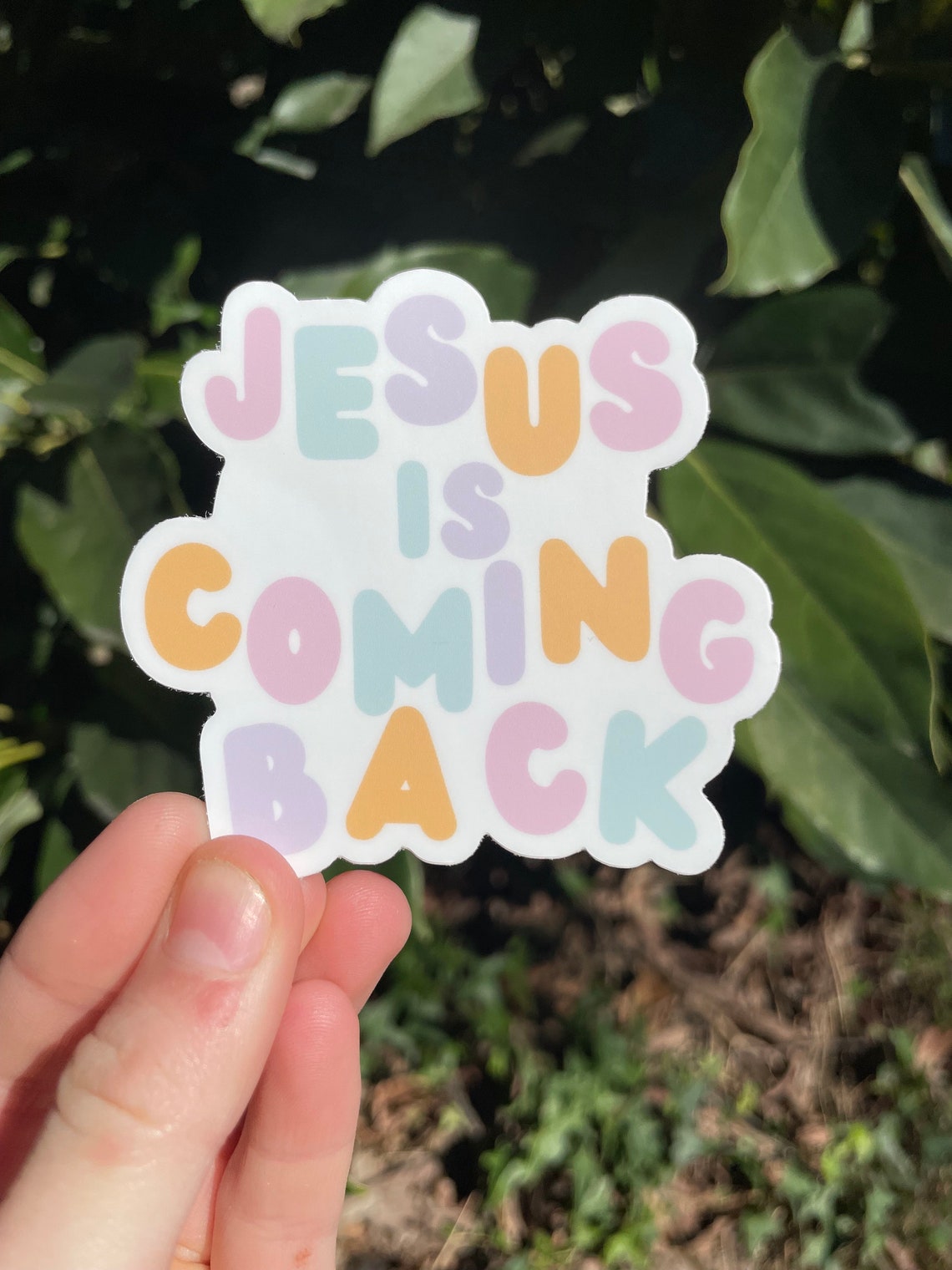 Jesus is Coming Back Sticker / Bible Verse Sticker / Christian Sticker ...