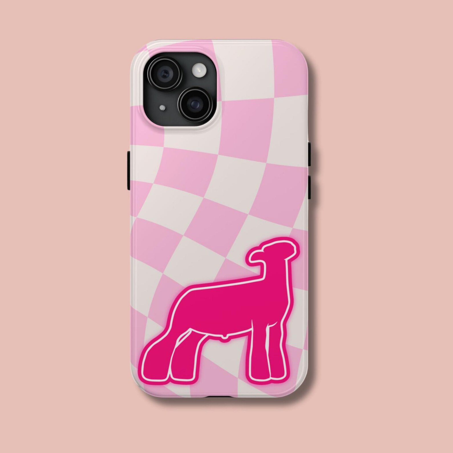 Groovy Pink Show Lamb Phone Case / Livestock Phone Case / Showing Phone ...
