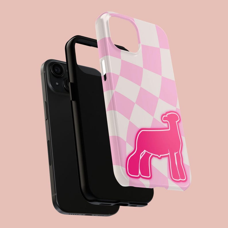 Groovy Pink Show Lamb Phone Case / Livestock Phone Case / Showing Phone ...