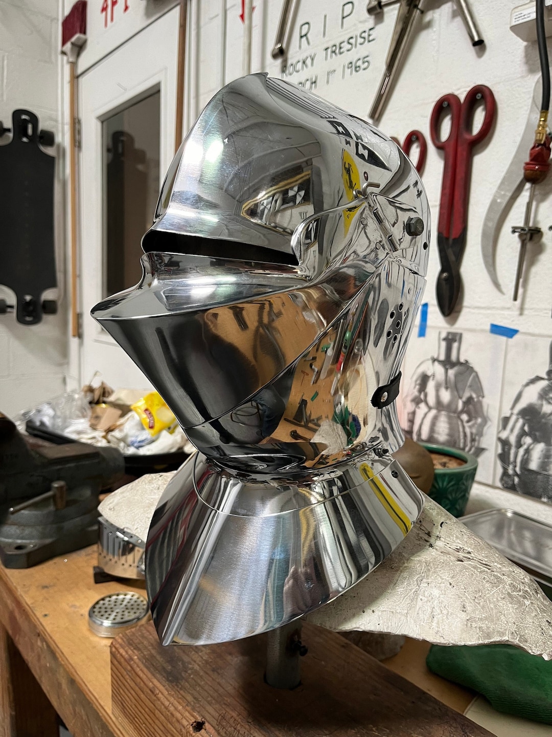 Master-crafted Milanese Armet Helmet, Hand Made Knight’s Helm Crafted ...