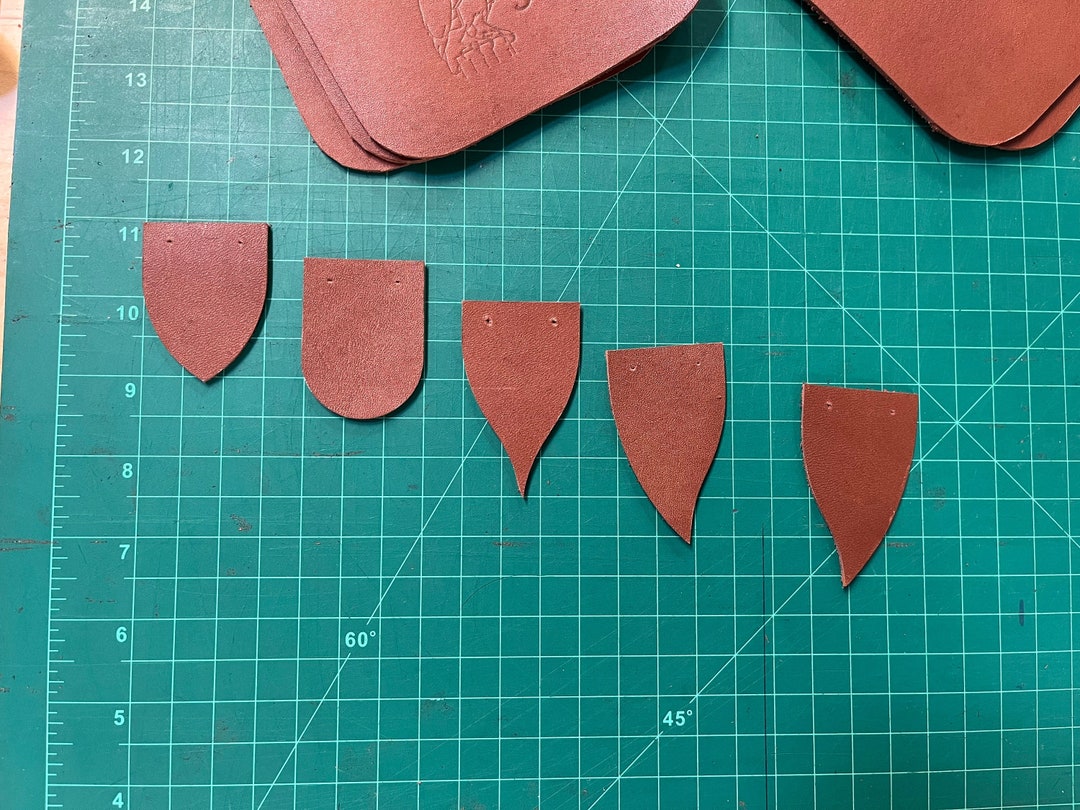 25 Genuine Leather Scales in 5 Styles for Costume Makers, D&D Armor ...