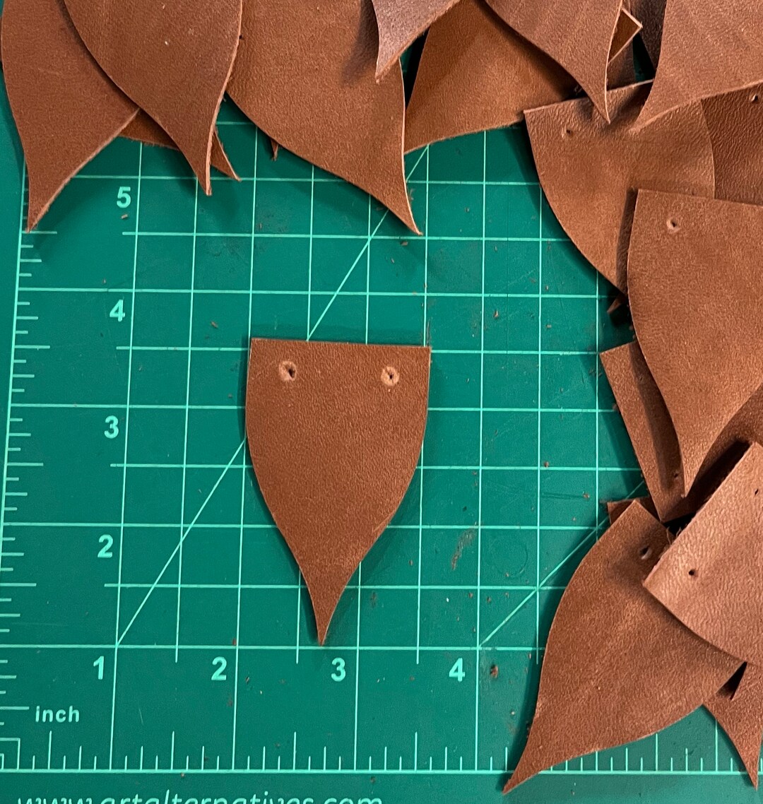 25 Leather Scales for Costume Makers 3 Types: Leaf 1, Leaf 2 and Dragon ...