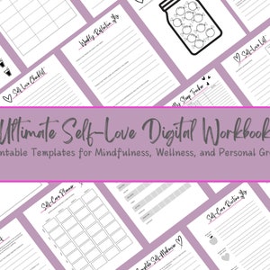Self Love Workbook | Self Care Planner | Printable | Mindfulness ...