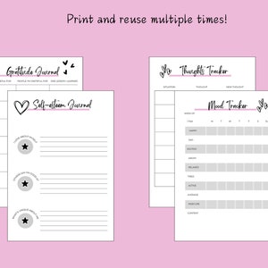 Self Love Workbook Self Care Planner Printable Mindfulness Workbook ...