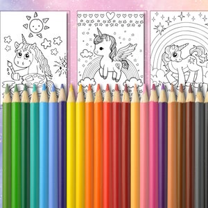 Digital Unicorn Coloring Pages | Printable Unicorn Coloring Book ...