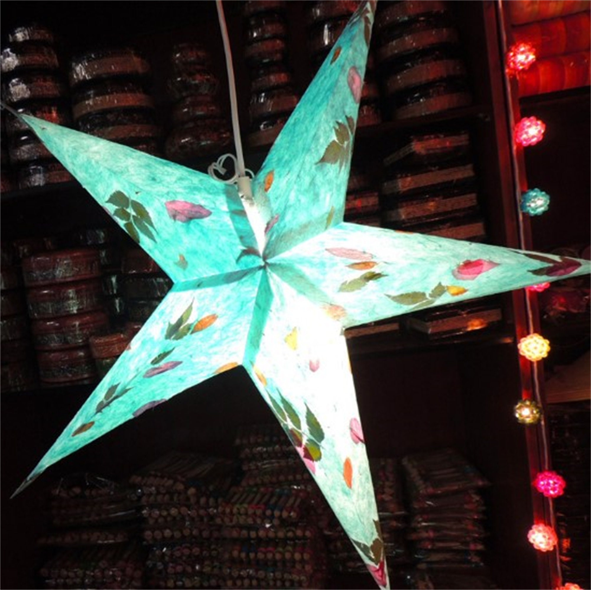 Decorative Paper Star Lampshadefestive Christmas Lantern - Etsy