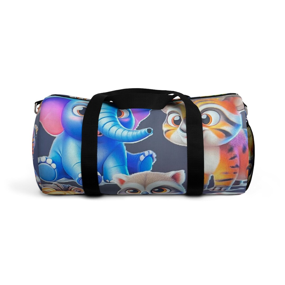 Anime Animal Print Duffel Bag, Kids Travel Bag With Strap - Etsy