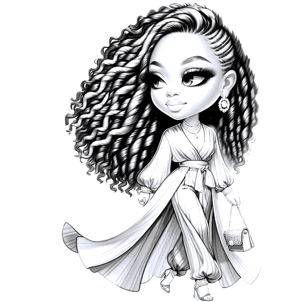 Adult Coloring Book Nubian Woman 20 Pages of Color & Shine - Etsy