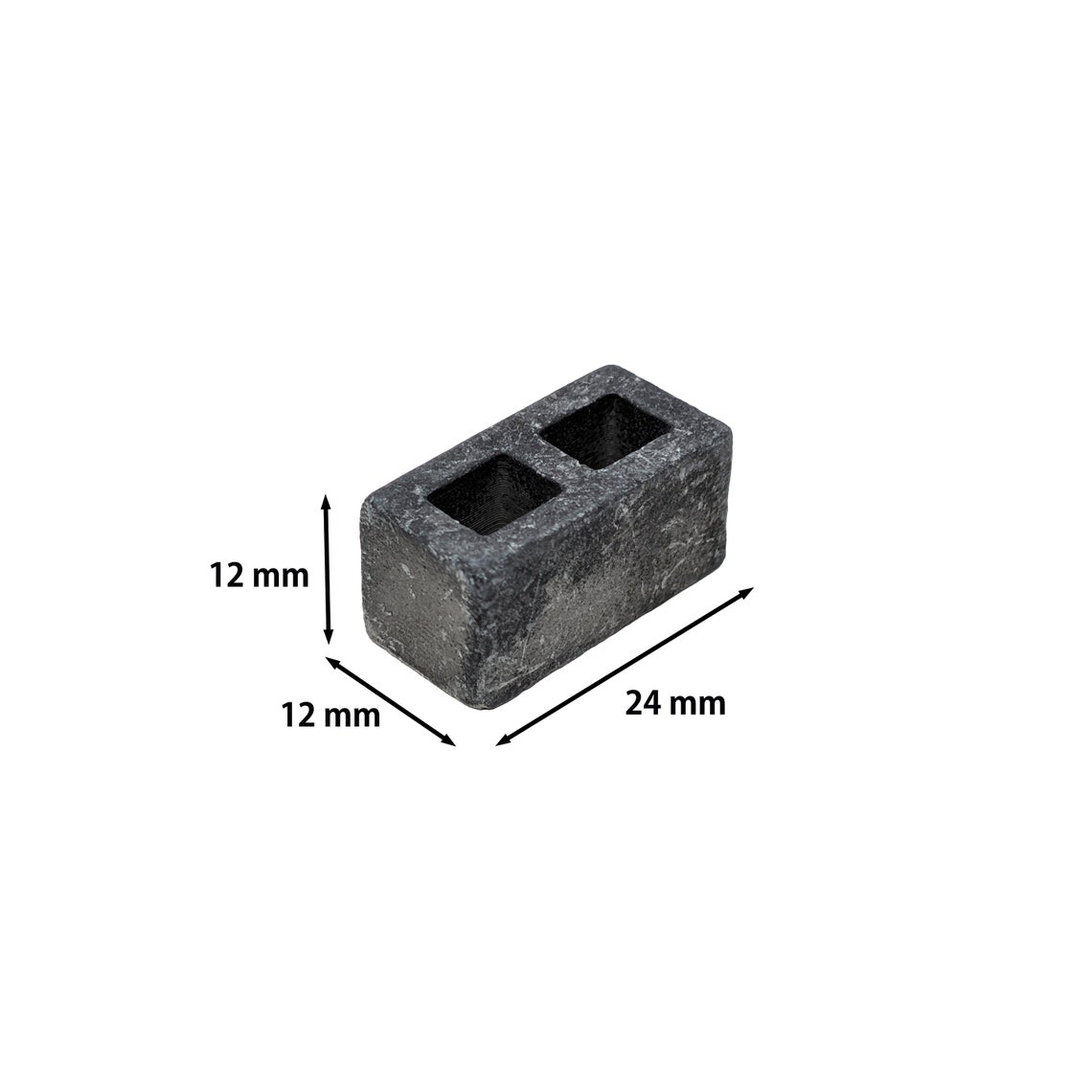 Miniature Cinder Blocks – Weathered Dark Grey, 1:12 Scale Diorama - Etsy