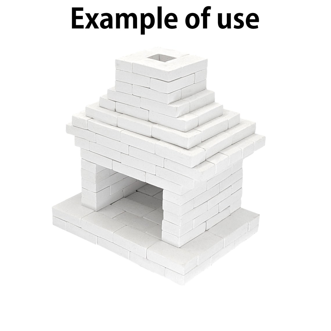 Eco-friendly White Plaster Miniature Bricks for Realistic Models (1:10 ...