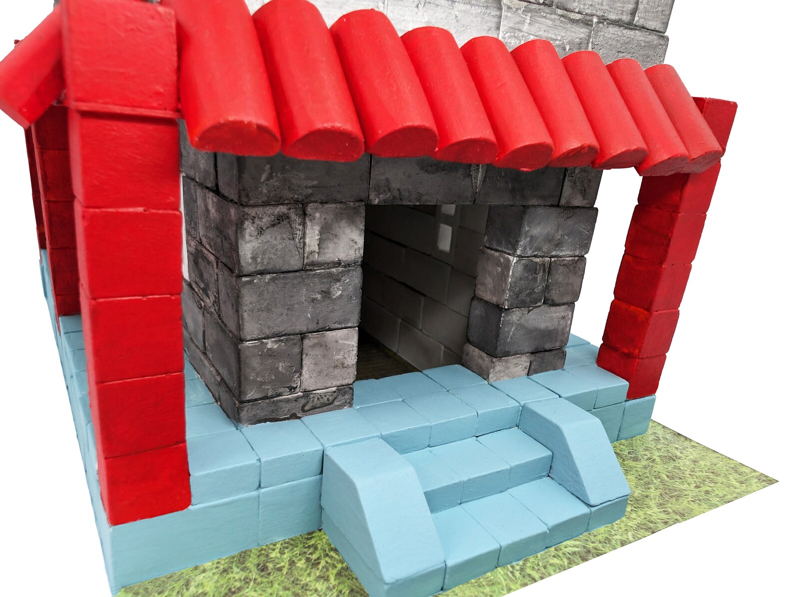 Miniature Brick Japanese Tea House Building Kit: Eco-friendly Plaster ...
