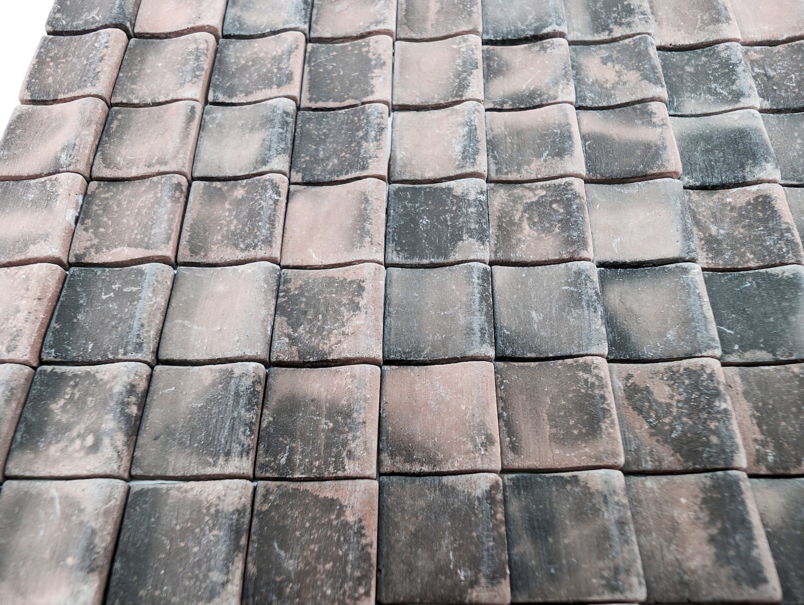 Authentic Japanese Kawara Roof Tiles - Miniature Plaster Tiles (brown-dark Gray) - 1:30 Scale - Etsy