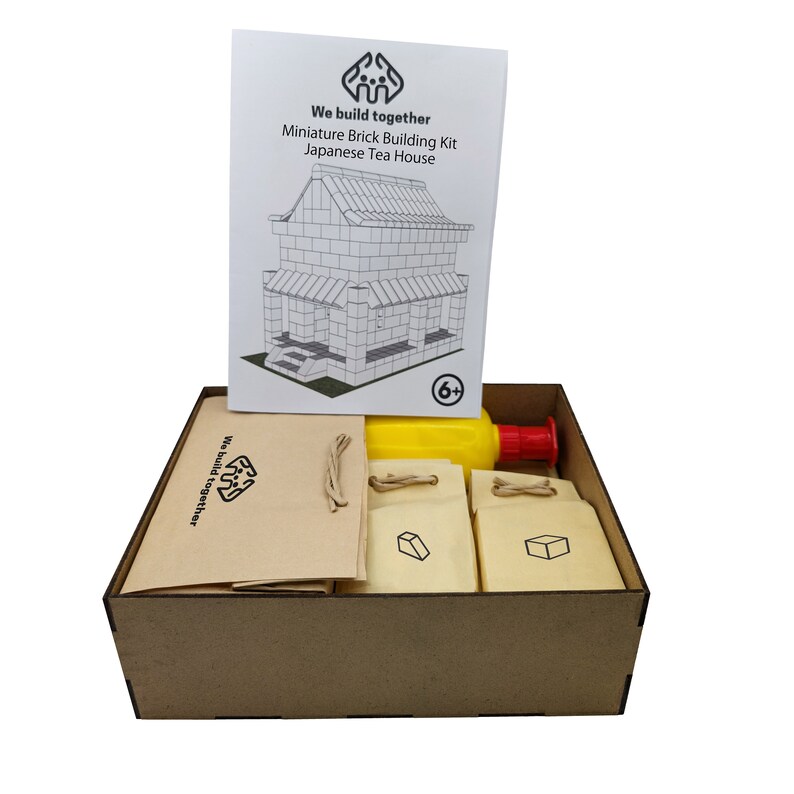 Miniature Brick Japanese Tea House Building Kit: Eco-friendly Plaster ...