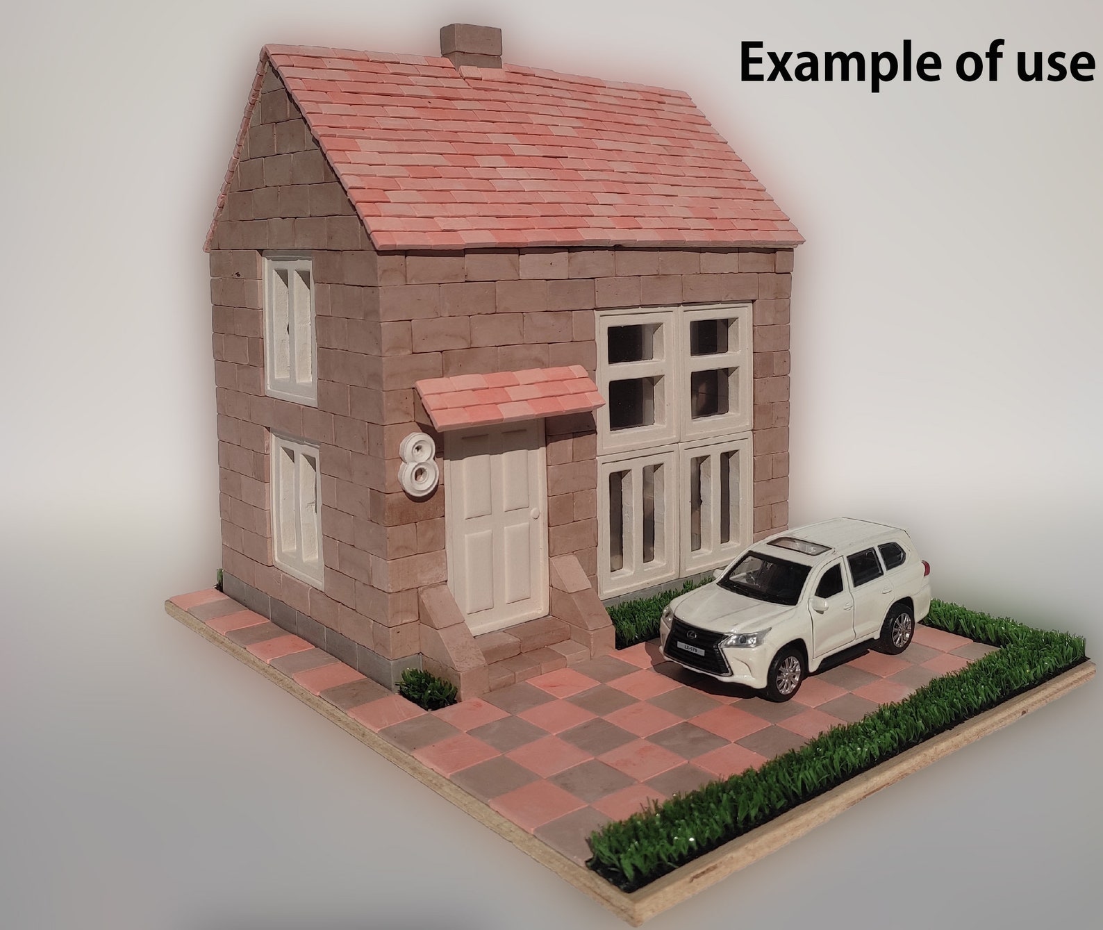 Realistic Miniature Plaster Door - Detailed Door for Dioramas and ...