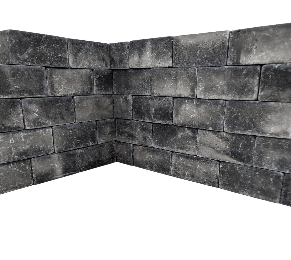 Realistic Miniature Cinder Blocks - Dark Grey, Weathered - Perfect for ...