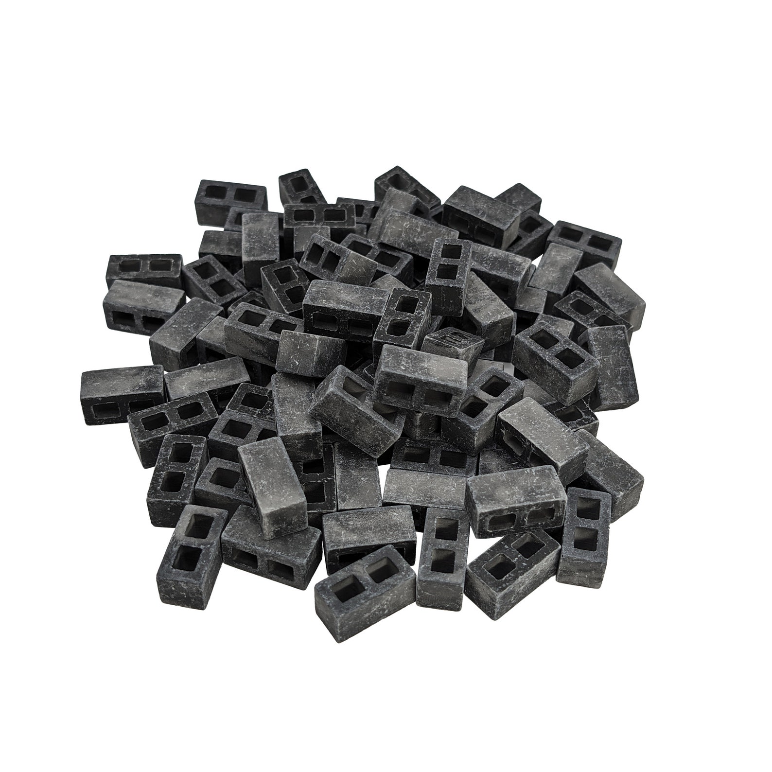 Miniature Cinder Blocks – Weathered Dark Grey, 1:12 Scale Diorama - Etsy