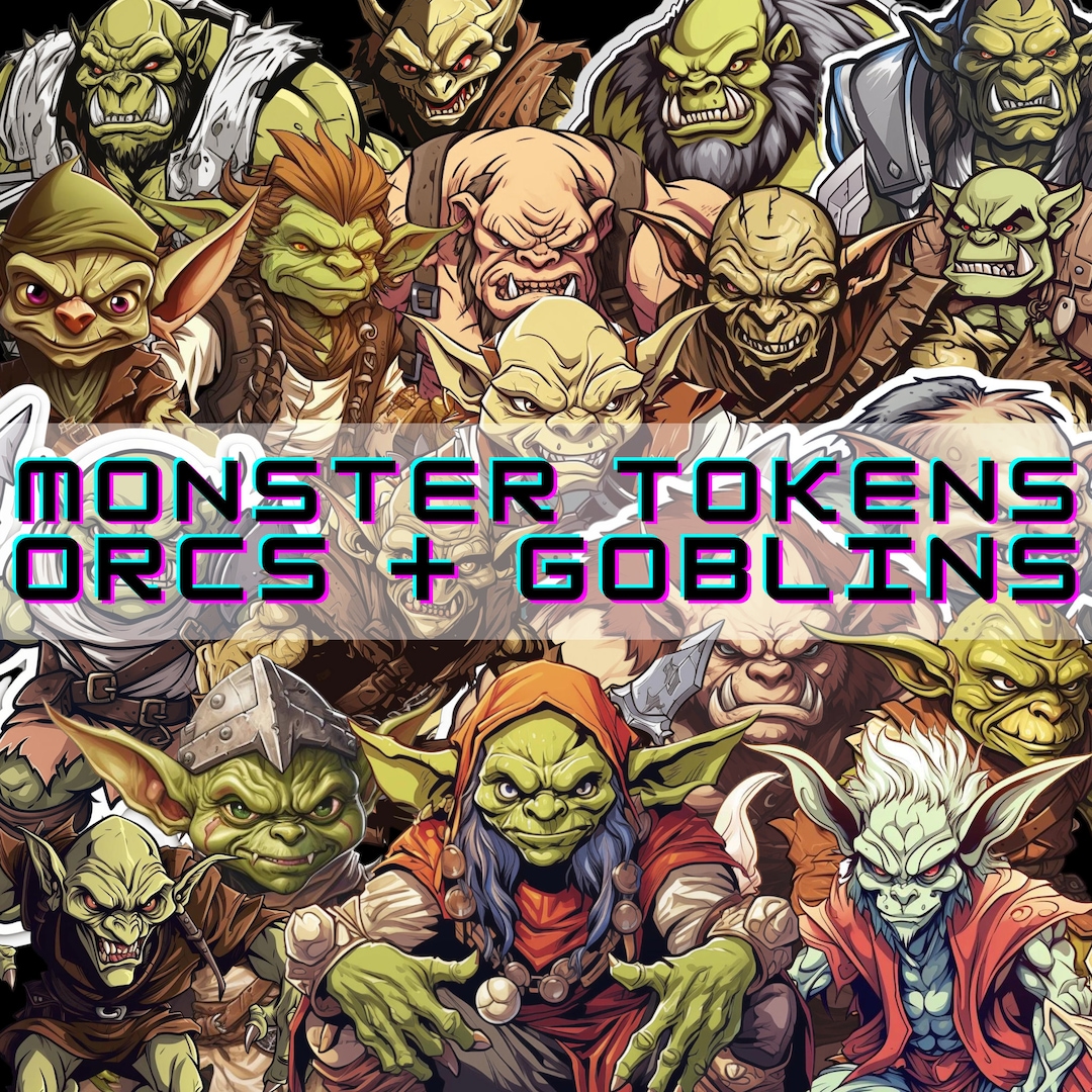 Dnd Monster Tokens - Goblins, Orcs & Ogres - Downloadable VTTRPG ...
