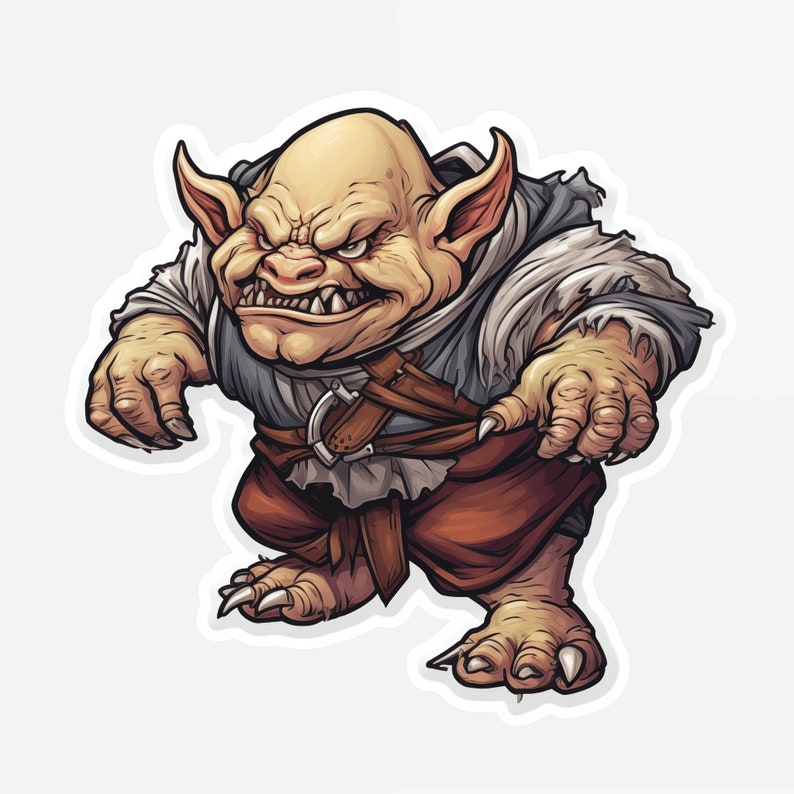 Dnd Monster Tokens Goblins, Orcs & Ogres Downloadable VTTRPG Stickers ...