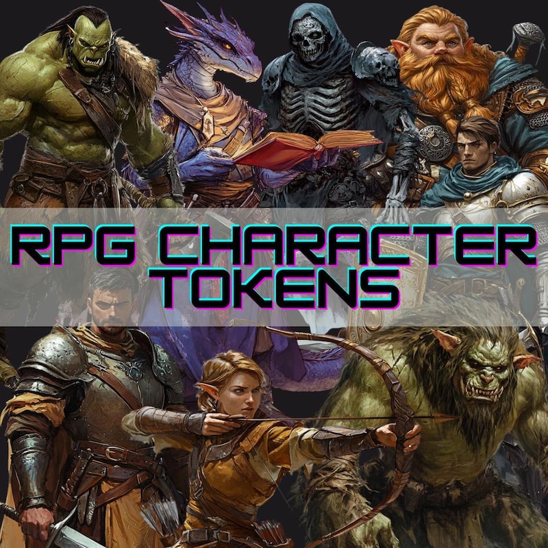 Dnd Top Down Tokens - Etsy