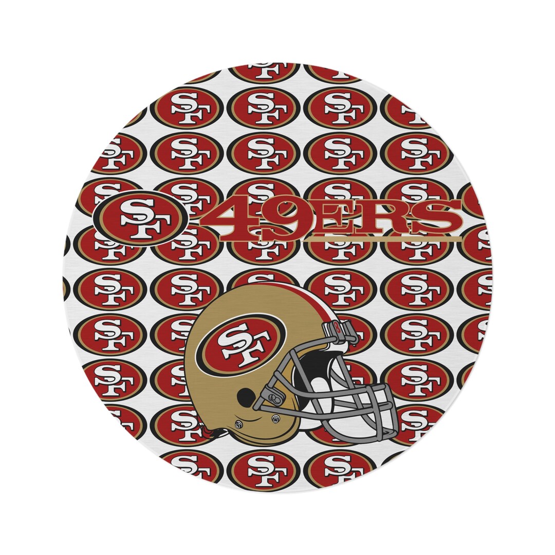 San Francisco 49ers Round Rug WHRD - Etsy