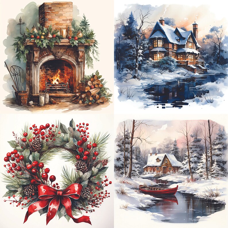Winter Magic Clipart Bundle - Etsy