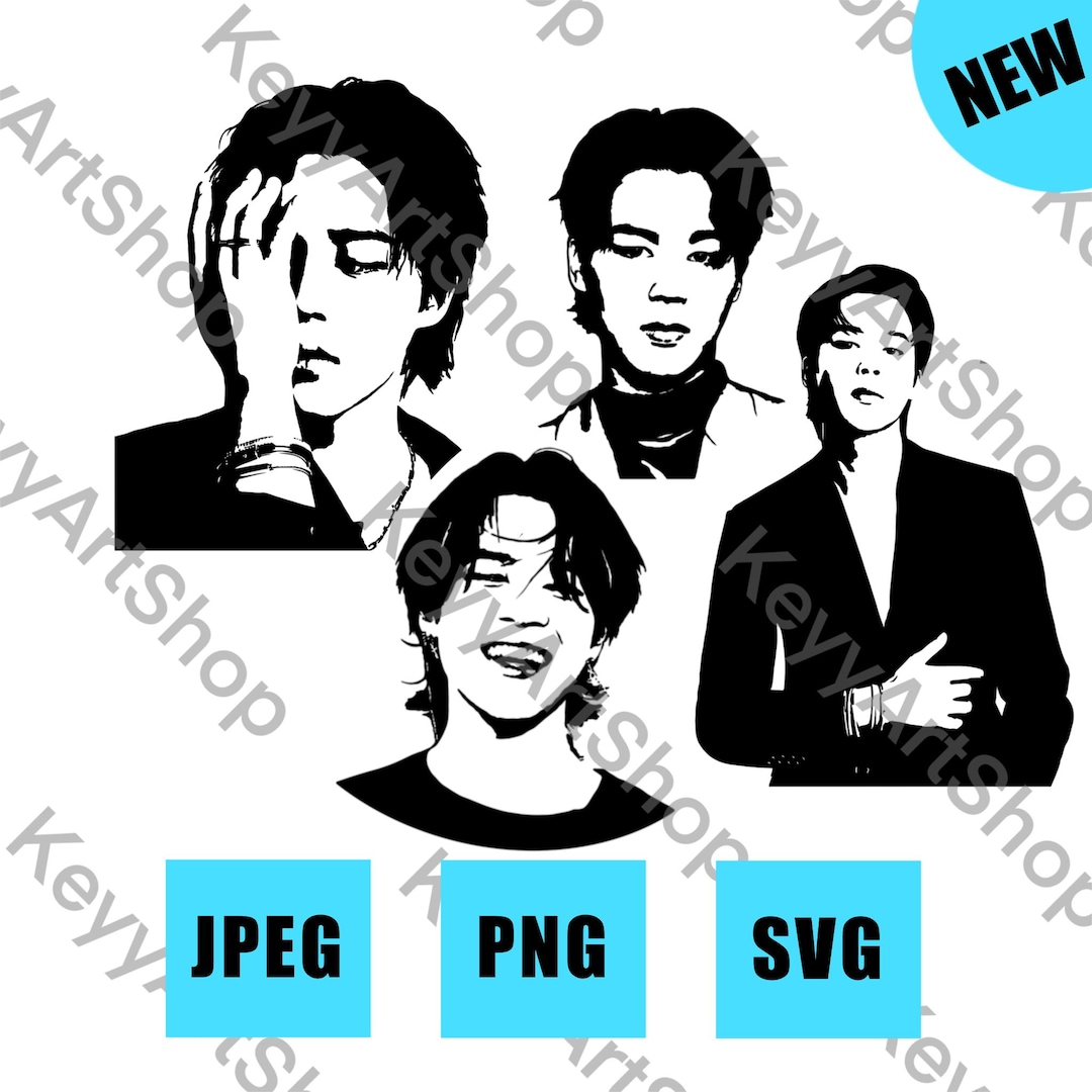 Jimin BTS Svg Cut File for Cricut, Jimin Bts Sublimation, Jimin Bts ...