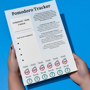 Pomodoro Method - Study Tracker and Helper - Etsy