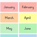 Months of the Year Poster - Etsy