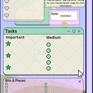Retro 2000s Daily Planner - Etsy