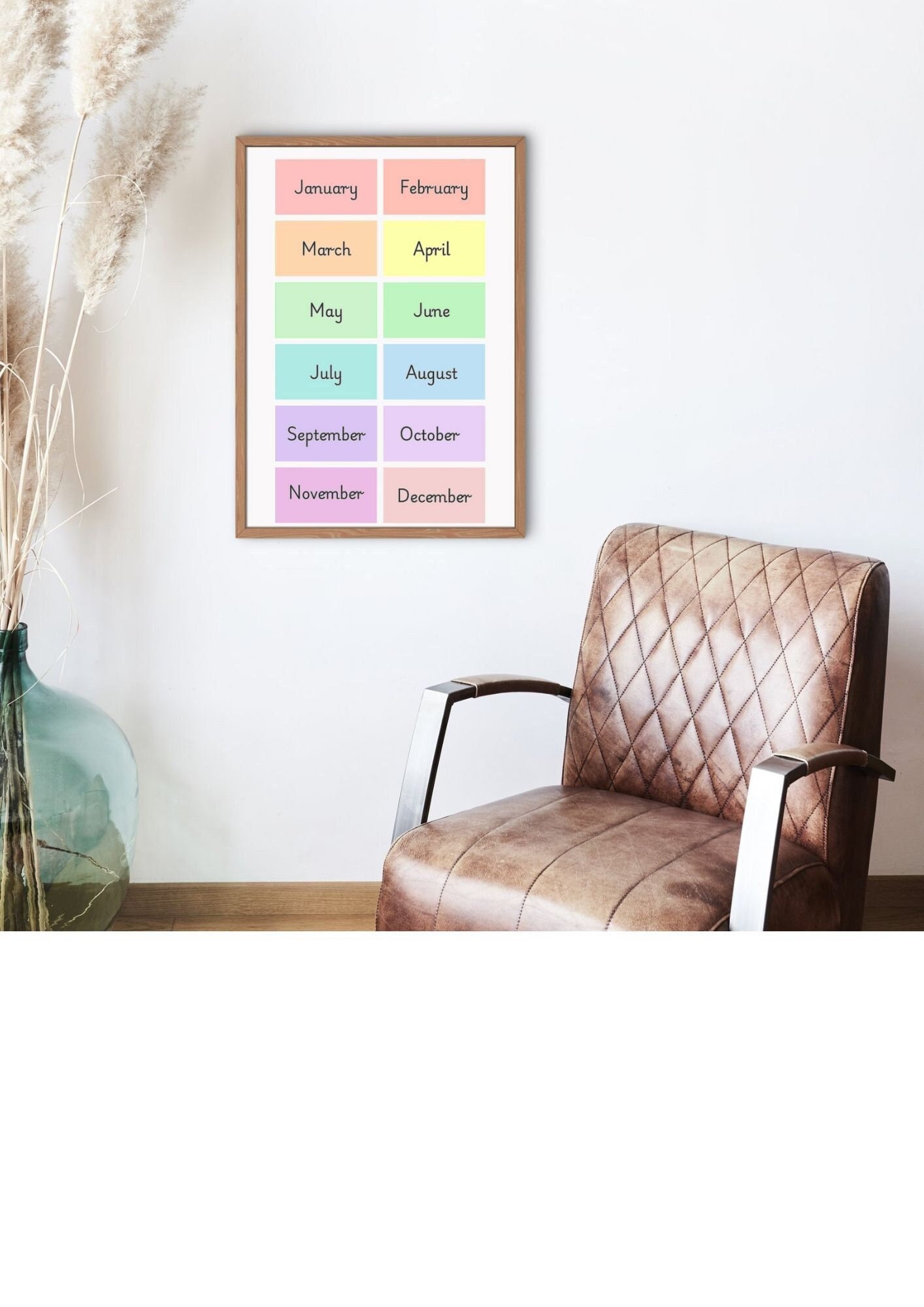 Months of the Year Poster - Etsy